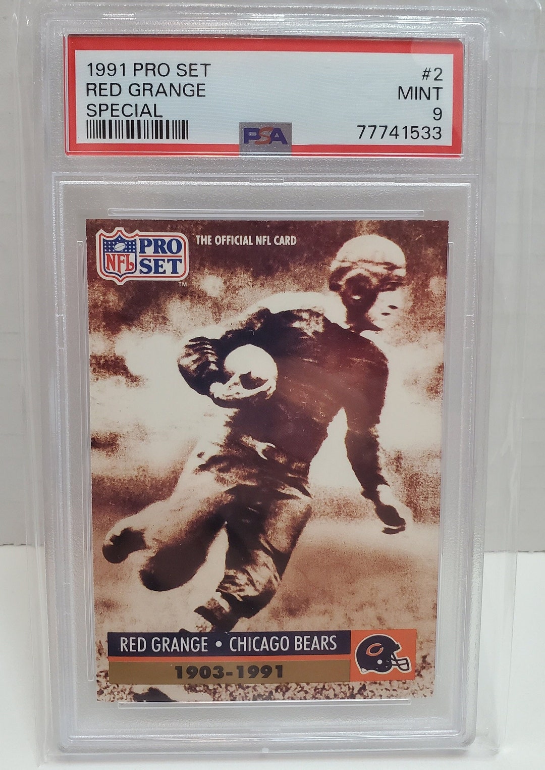 1991 Pro Set Football Red Grange Special Card #2 PSA 9 Mint - Etsy