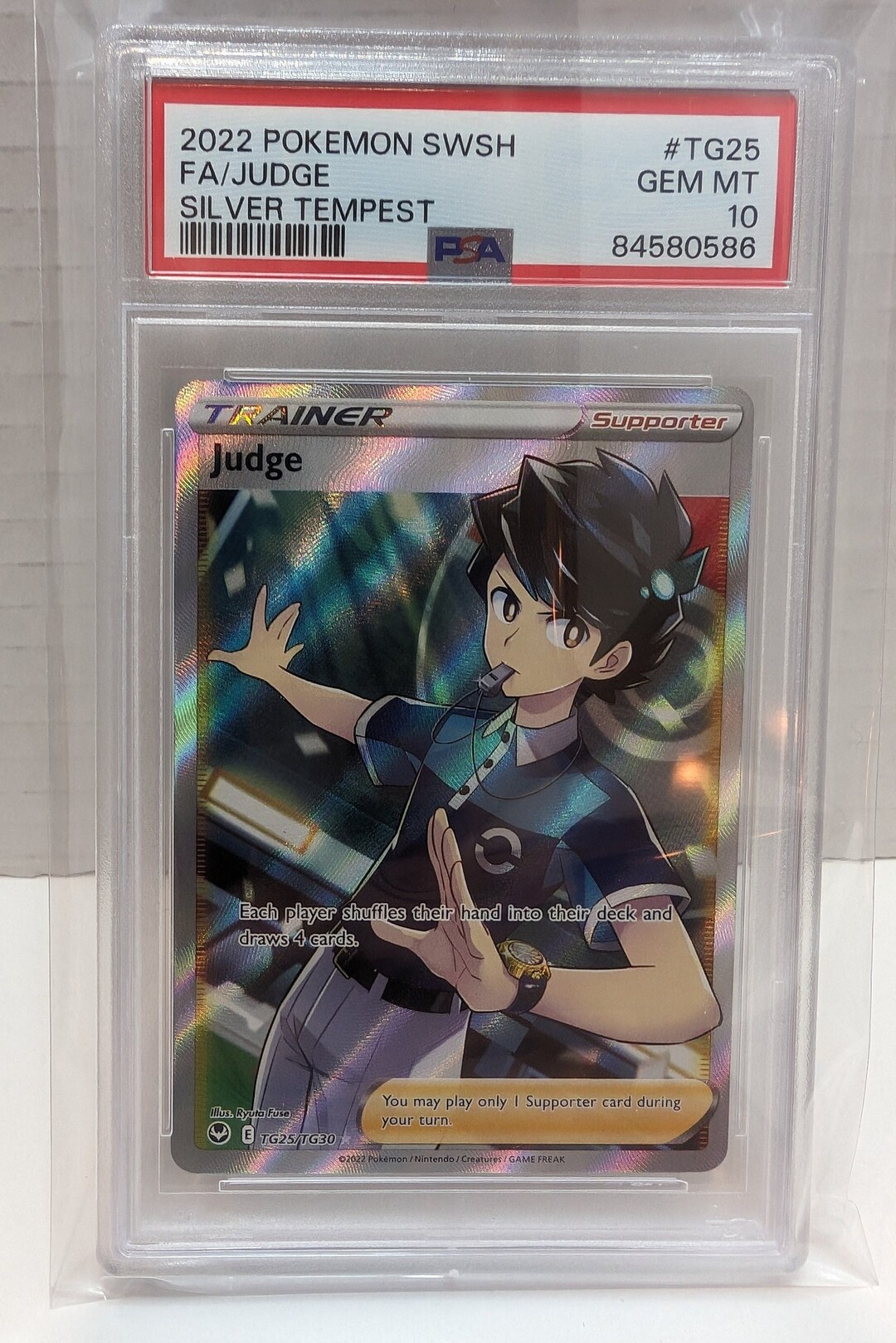 2022 Pokemon Silver Tempest Full Art Judge TG25 - PSA 10 Gem Mint - Etsy