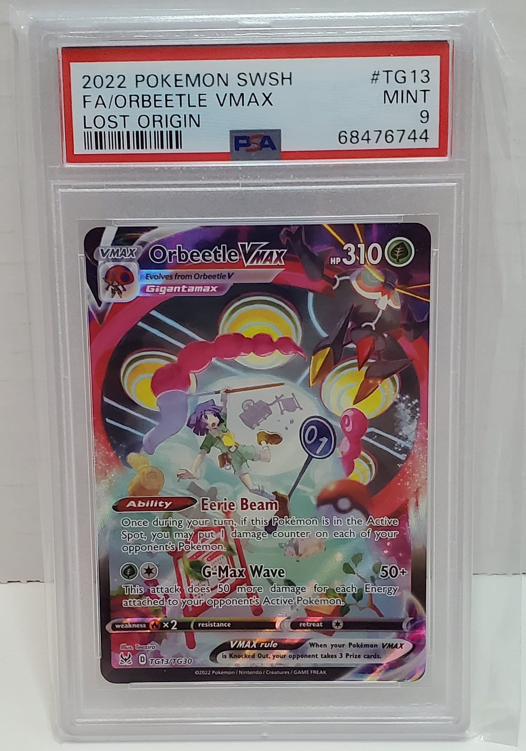 2022 Pokemon Lost Origin Orbeetle VMAX Full Art TG13 PSA 9 MINT - Etsy
