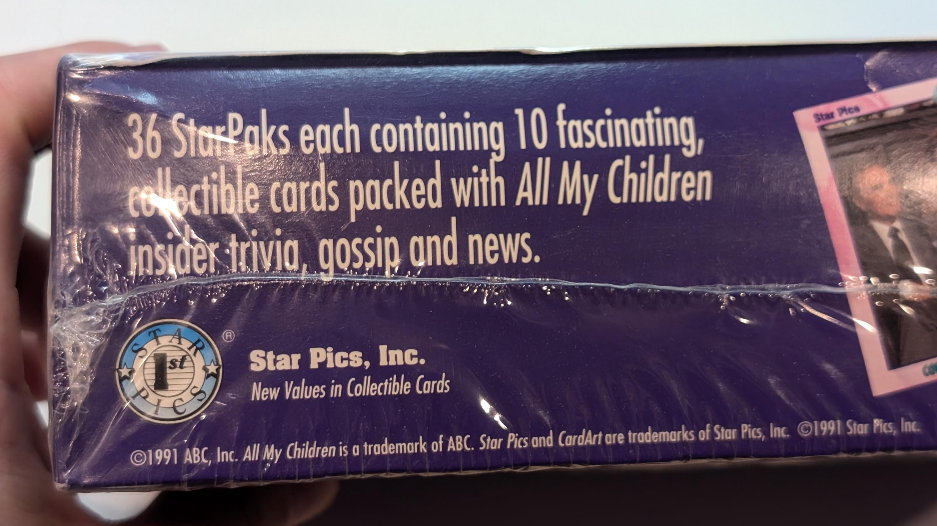 1991 Star Pics the Soaps of ABC - All My Children Soap Opera Trading ...