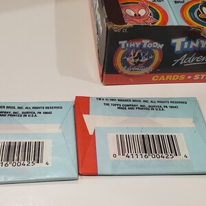 1991 Topps - Tiny Toon Adventures Trading Cards - Partial Box - 28 Sealed Packs - Etsy