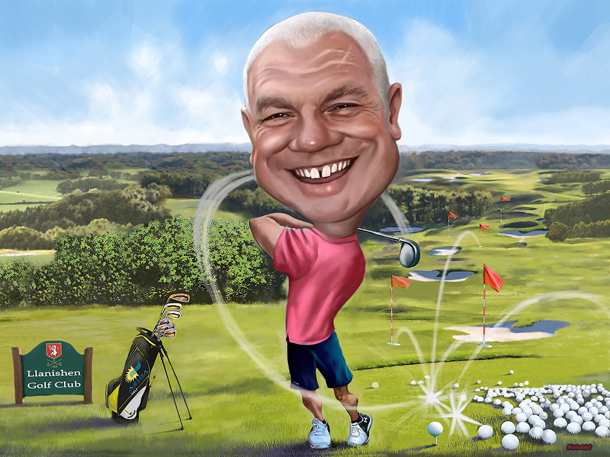 Digital Cartoon Portrait. Cartoon From a Photo. Handiwork. JPG File ...