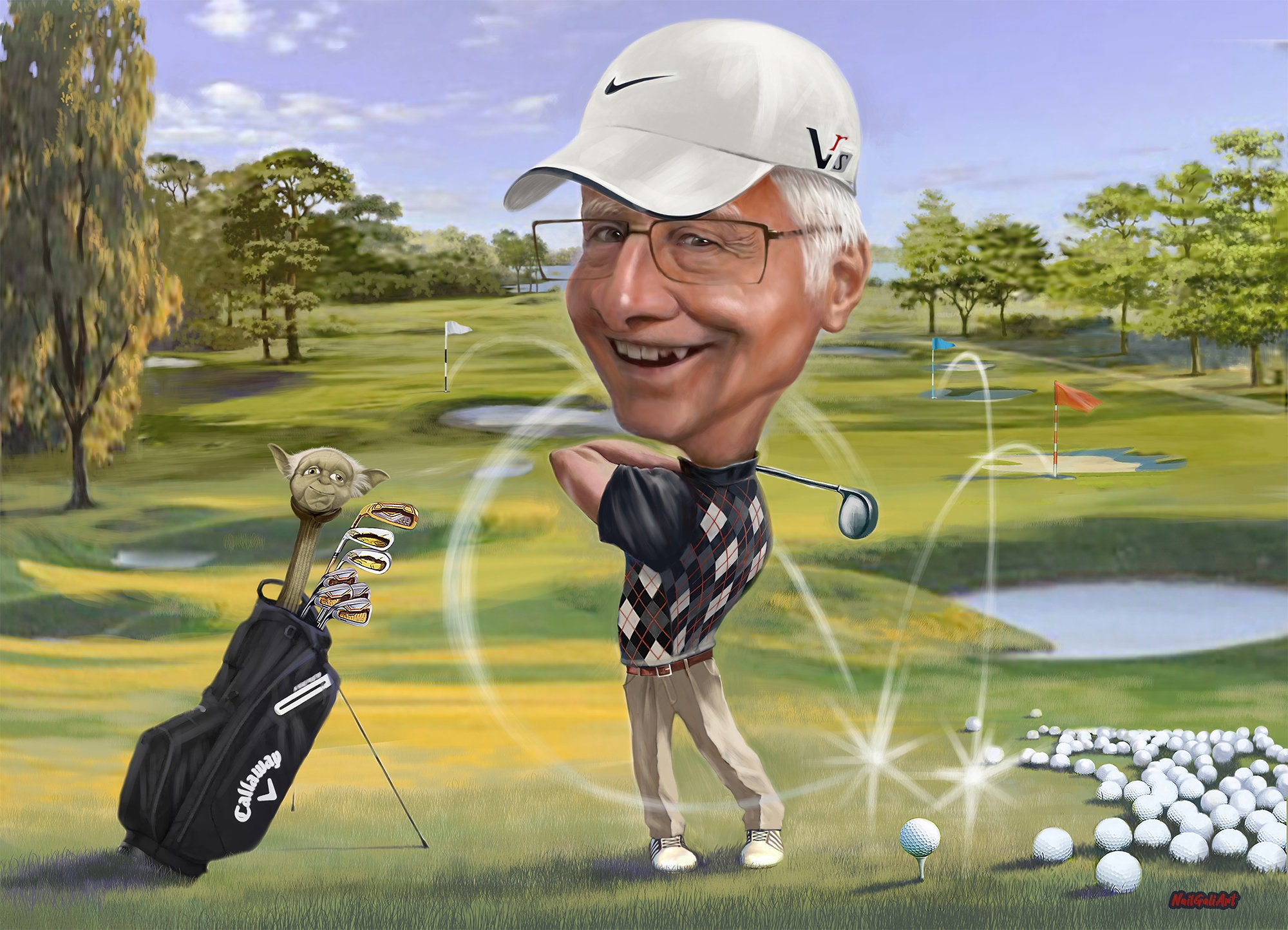 Digital Cartoon Portrait. Cartoon From a Photo. Handiwork. JPG File ...