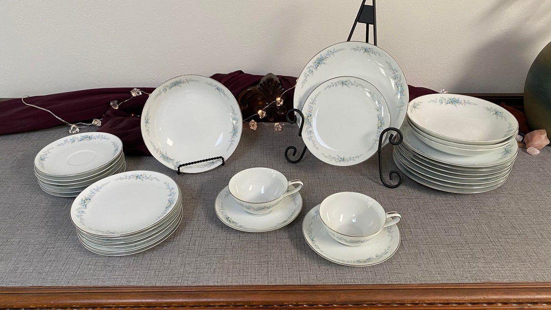 Roseberry Patterned China by Noritake 5-piece Set - Etsy