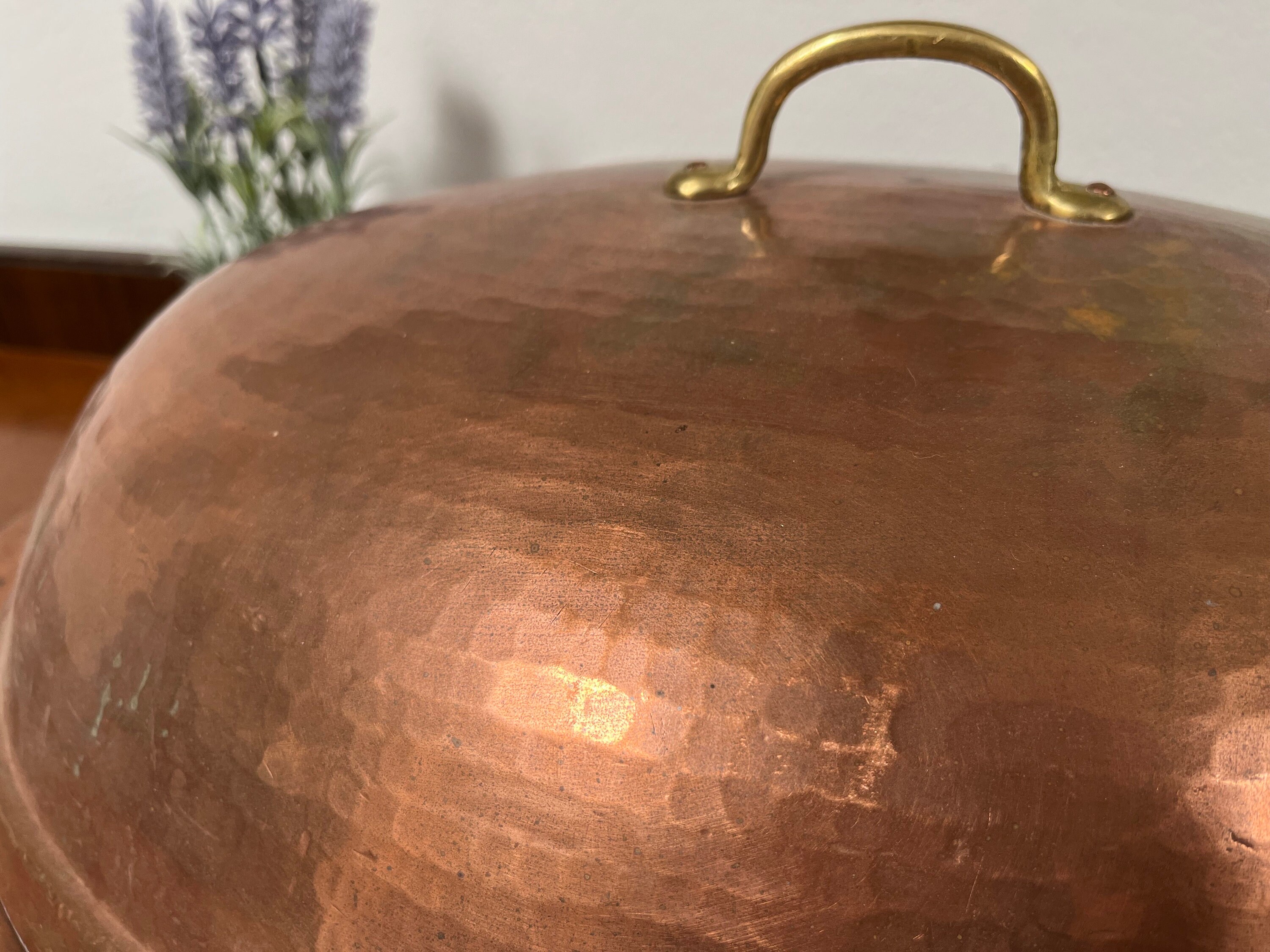 Rare 19th Century Hammered Copper Game Dome With Base, English or ...