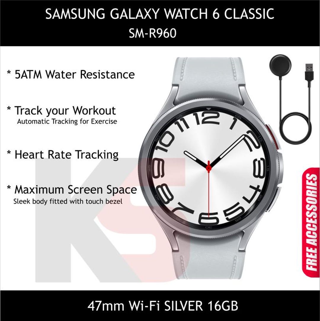 Samsung Galaxy Watch 6 Classic SM-R960 (47mm), Silver - Etsy