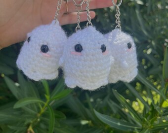 Crochet Ghost Keychain Pattern - Etsy