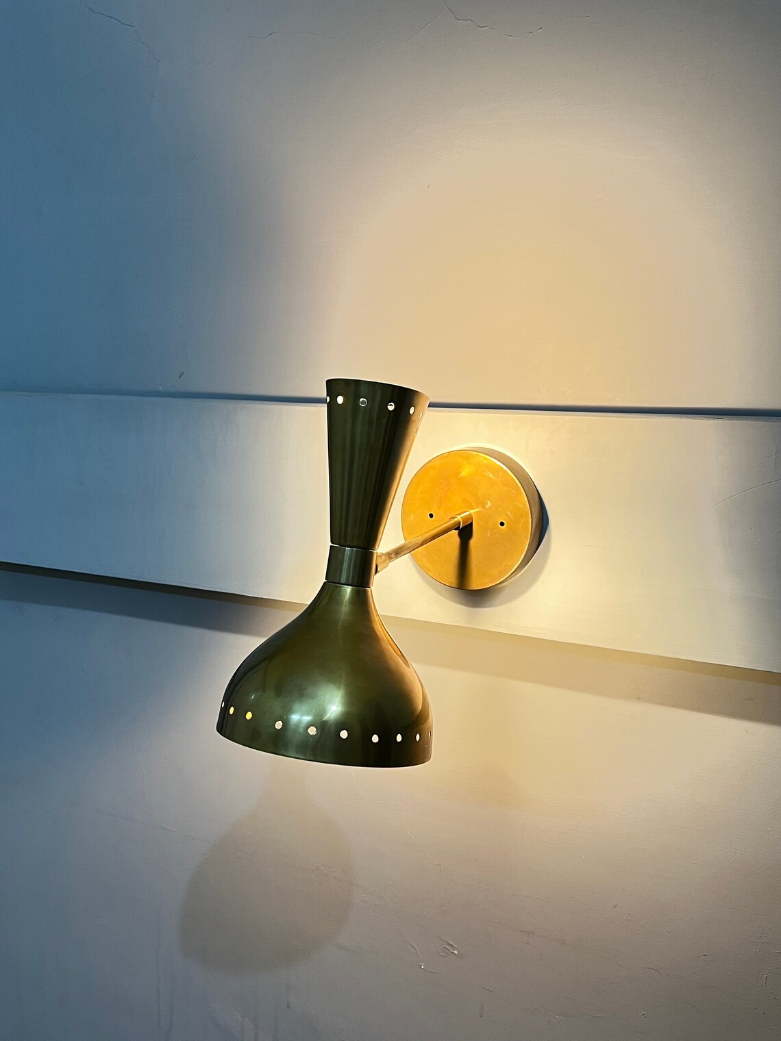 Pair of 1950s Italian Diablo Wall Lights Stilnovo Style - Etsy