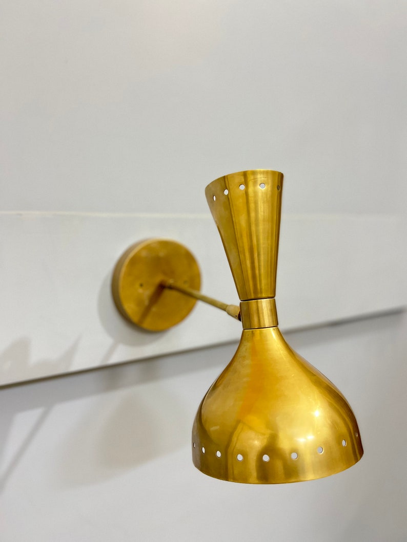 Pair of 1950s Italian Diablo Wall Lights Stilnovo Style - Etsy