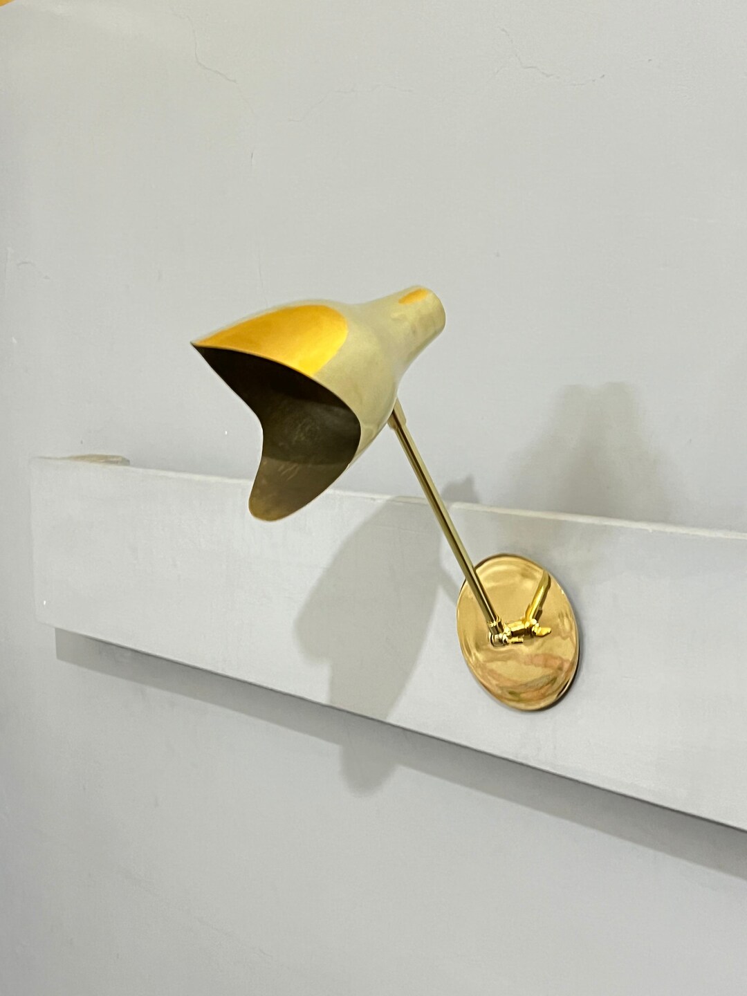 1 Light Sputnik Light Wall Light Sputnik Style Polish Brass Mid Century ...