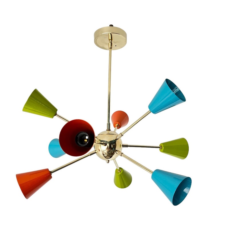 Mid Century Chandelier - Etsy