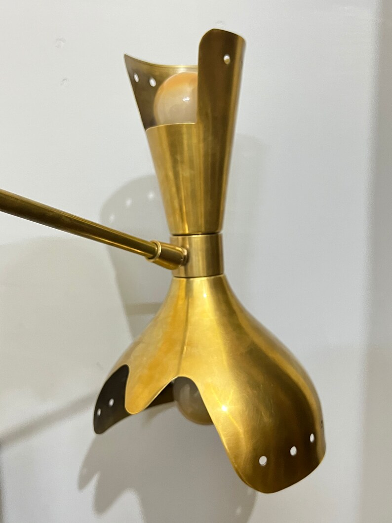 Pair of 1950s Italian Diablo Wall Lights Stilnovo Style - Etsy