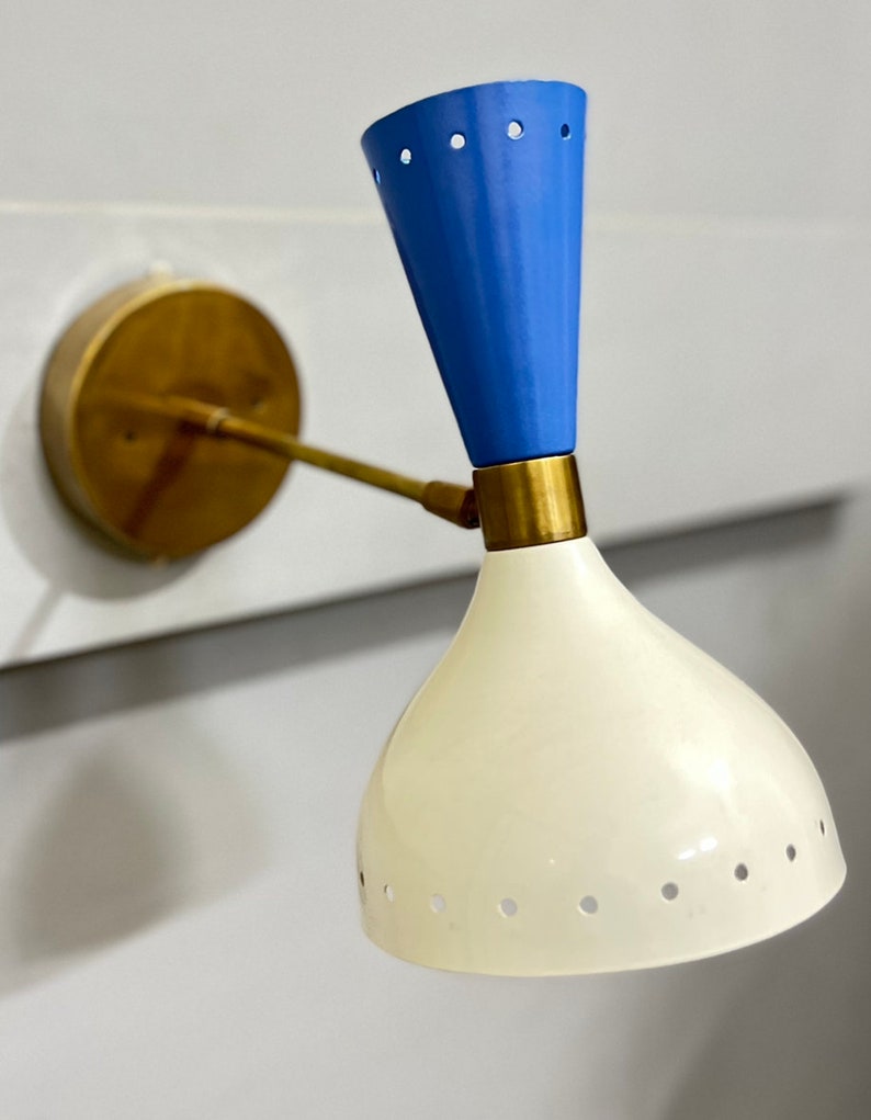 Pair of 1950s Italian Diablo Wall Lights Stilnovo Style - Etsy