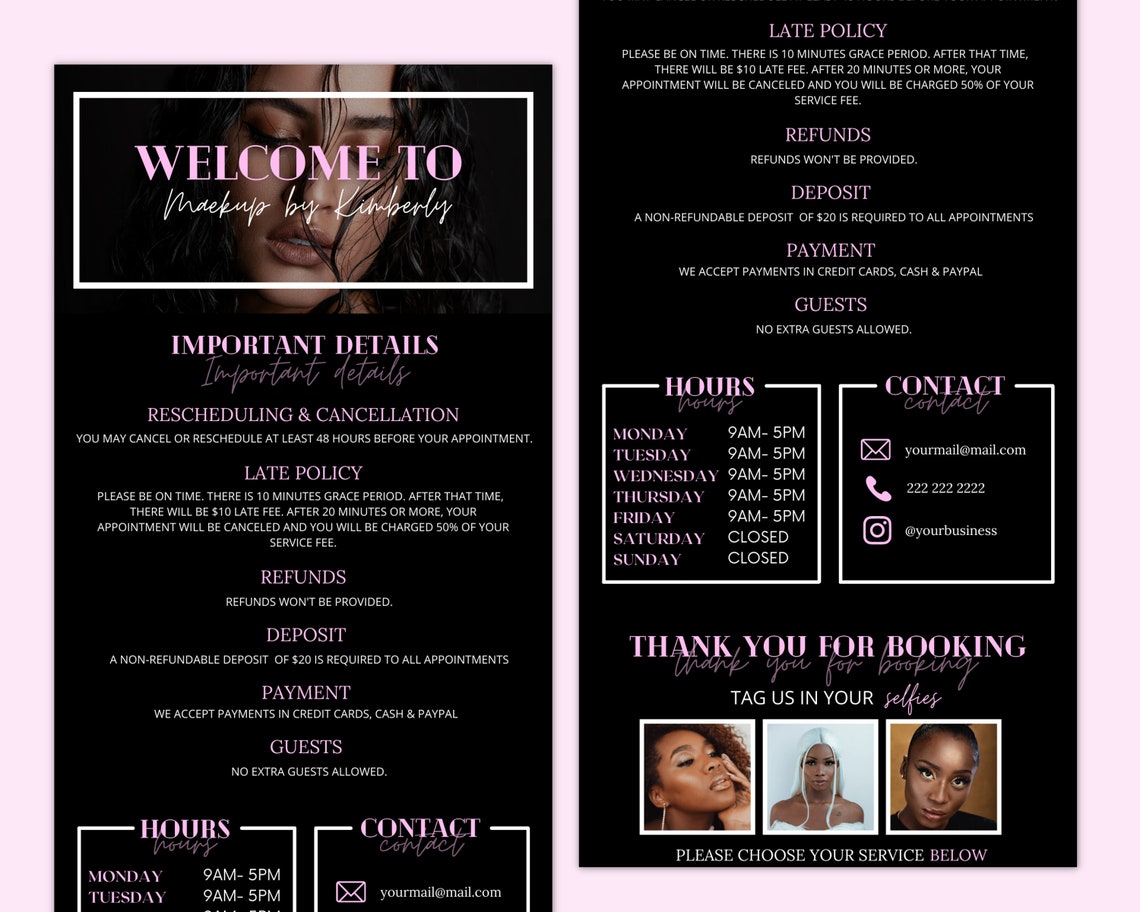 Acuity Scheduling Template Acuity Booking Site DIY Acuity - Etsy