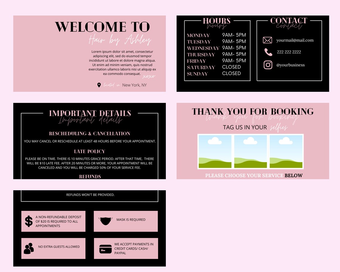 Acuity Scheduling Template Acuity Booking Site DIY Acuity - Etsy