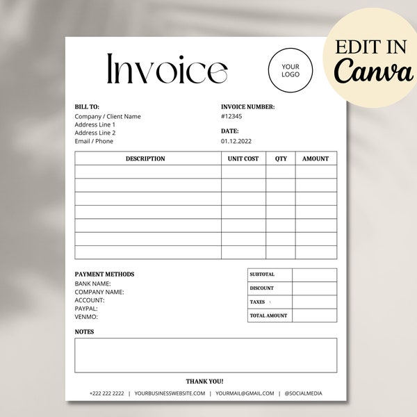 Soap Invoice Template - Etsy