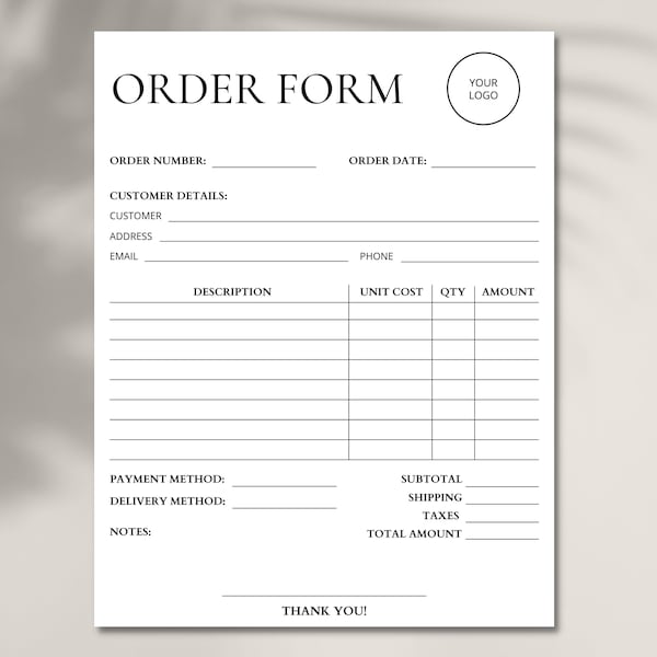 Custom Order Form - Etsy