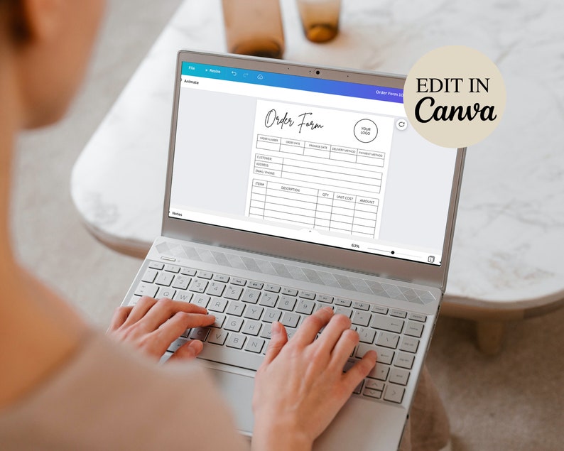 Editable Order Form Template, Printable Small Business Order Form ...