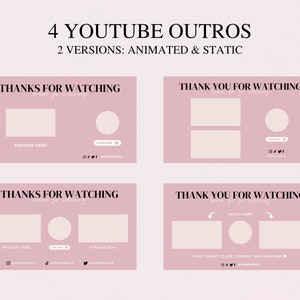 Youtube Branding Kit, Editable Youtube Banner, Intro, Outro, End Screen ...