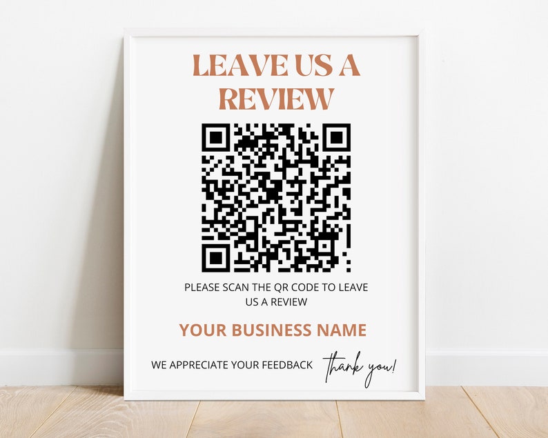 Editable Leave Us A Review Template Social Media QR Code Sign - Etsy ... Editable Leave Us A Review Template Social Media QR Code Sign - Etsy ...