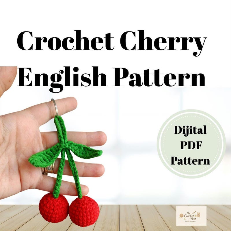 Cherry Keychain - Etsy
