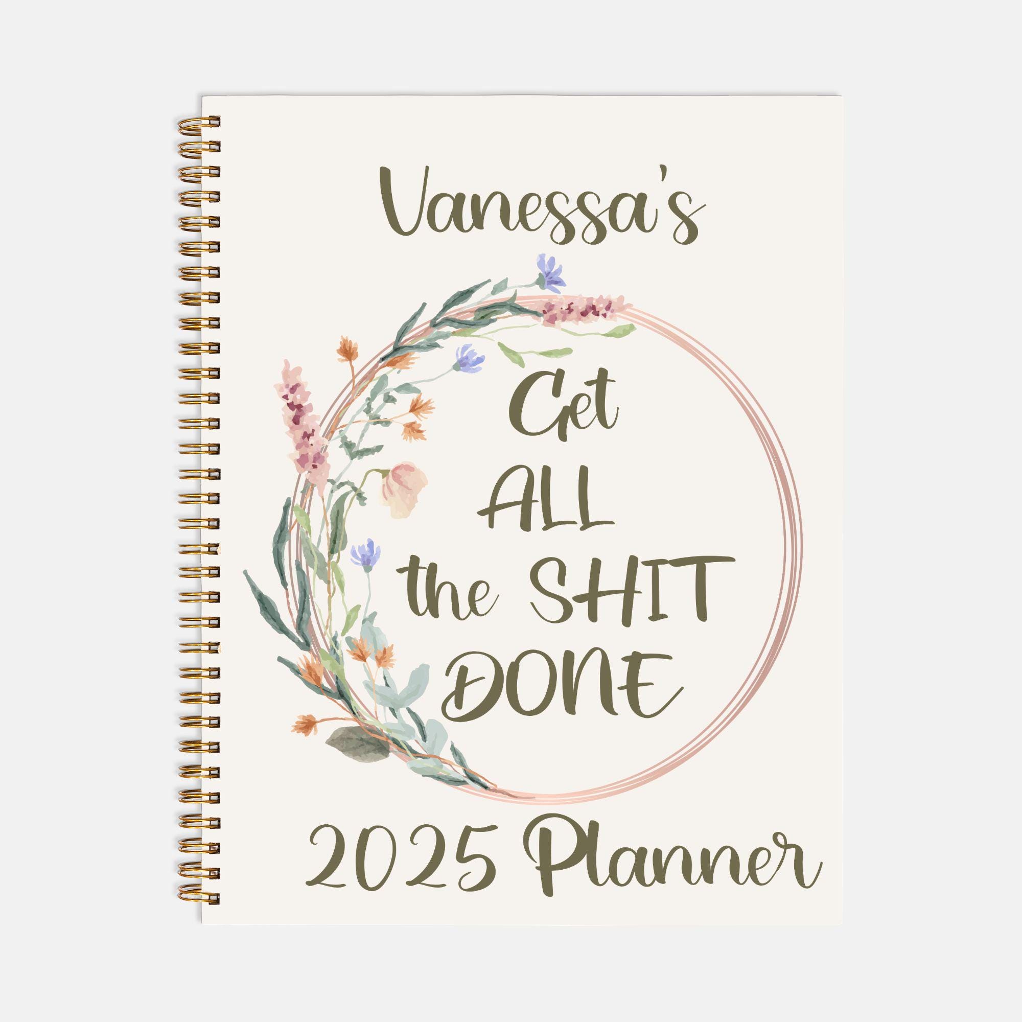 2025 Funny Hardcover Monthly Planner – Personalized Gift for Women ...