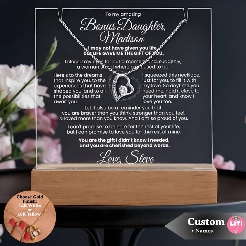 Bonus Daughter With Name - Etsy