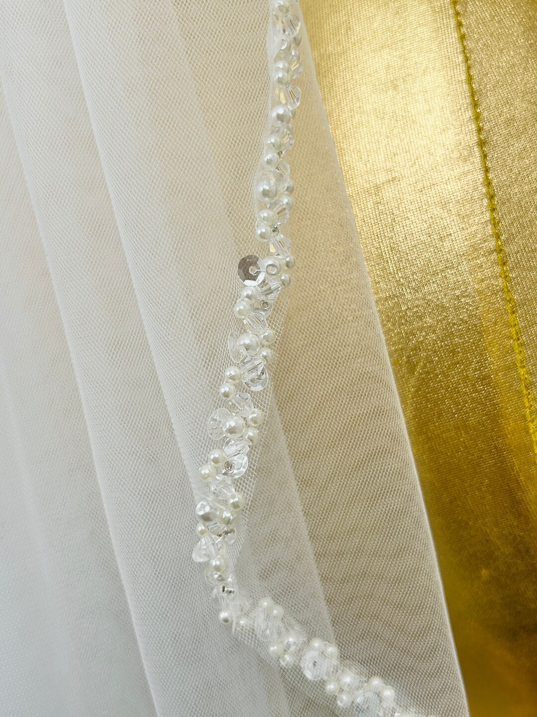 Pearl Wedding Veil,bridal Veil,pearl Bridal Veil,crystal Beaded Veil ...
