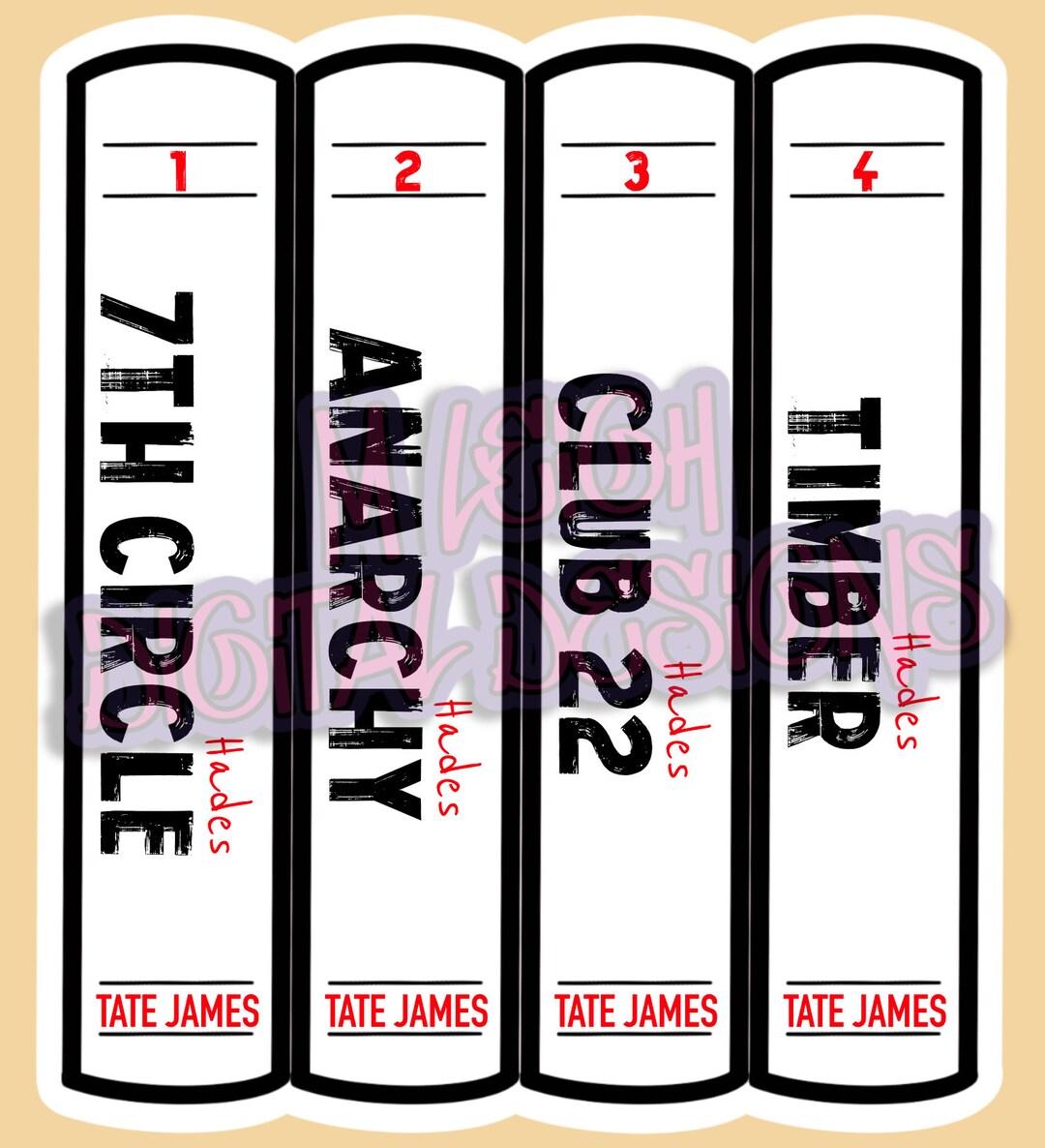 Hades Book Stickers - Etsy