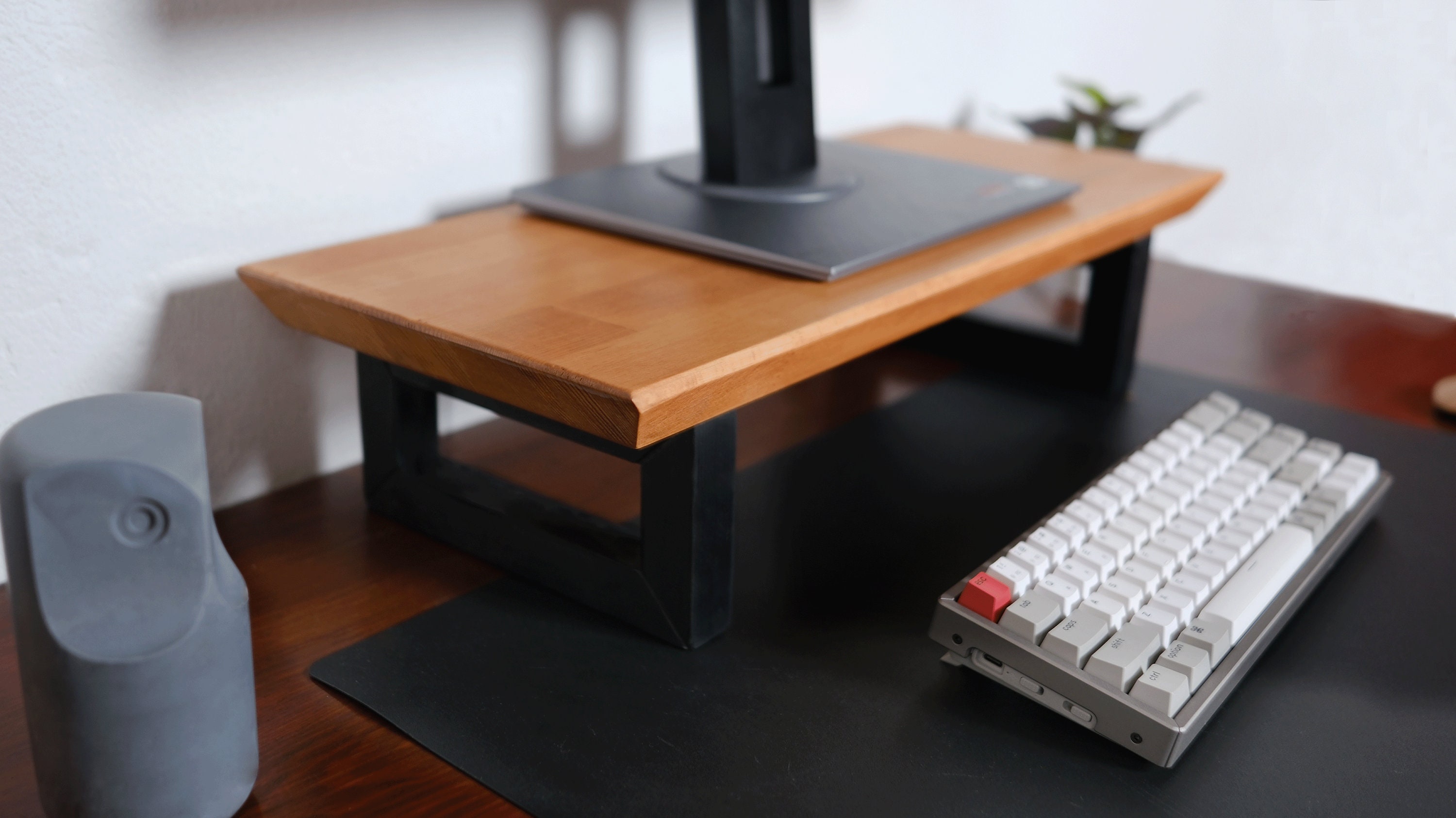 Wood Monitor Desk Stand / Solid Pine Wood / Monitor Shelf / - Etsy