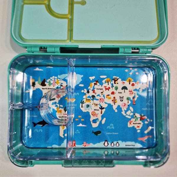 World Map Lunch Box - Etsy