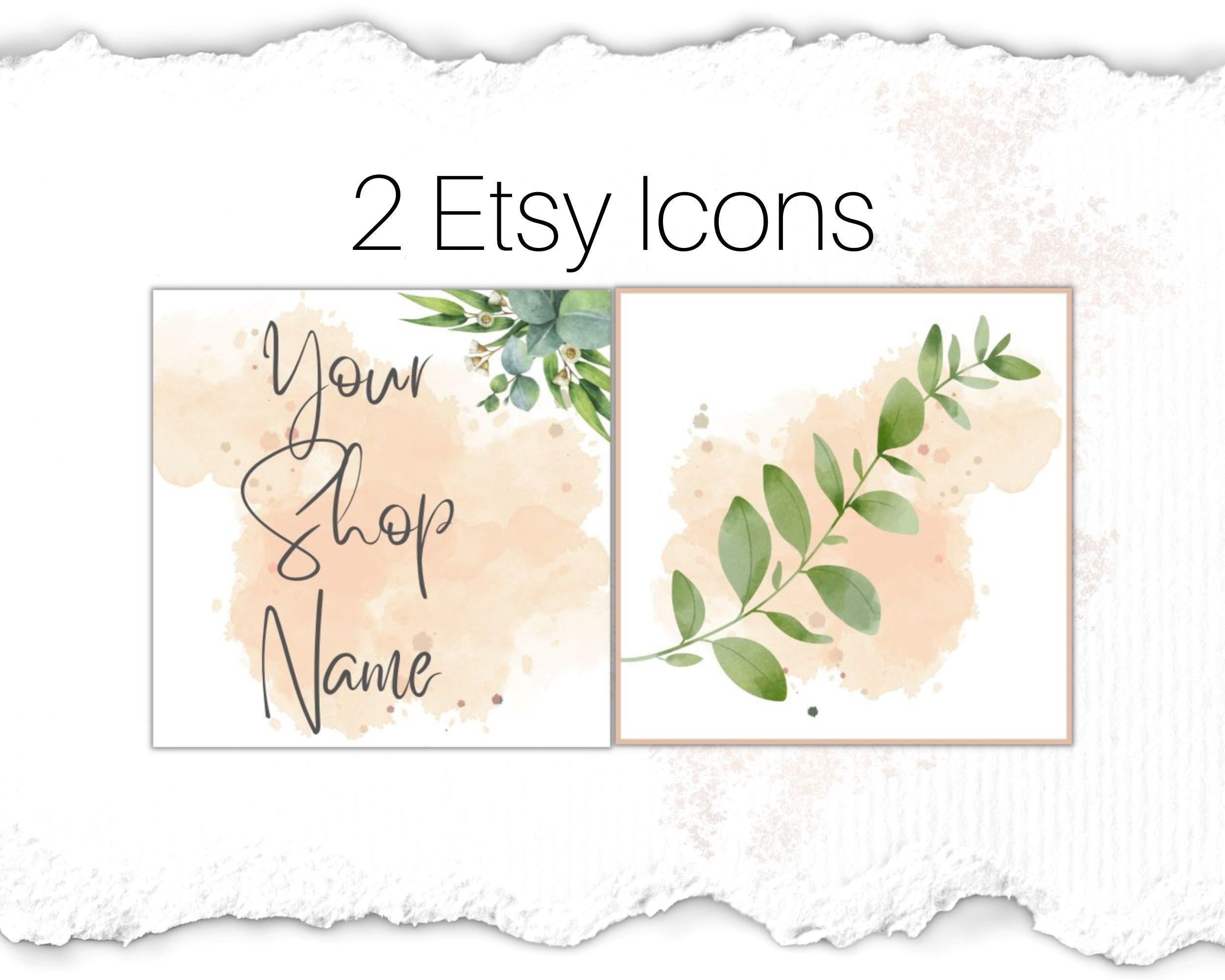 Greenery Etsy Banner Etsy Shop Banner Etsy Banner Template - Etsy