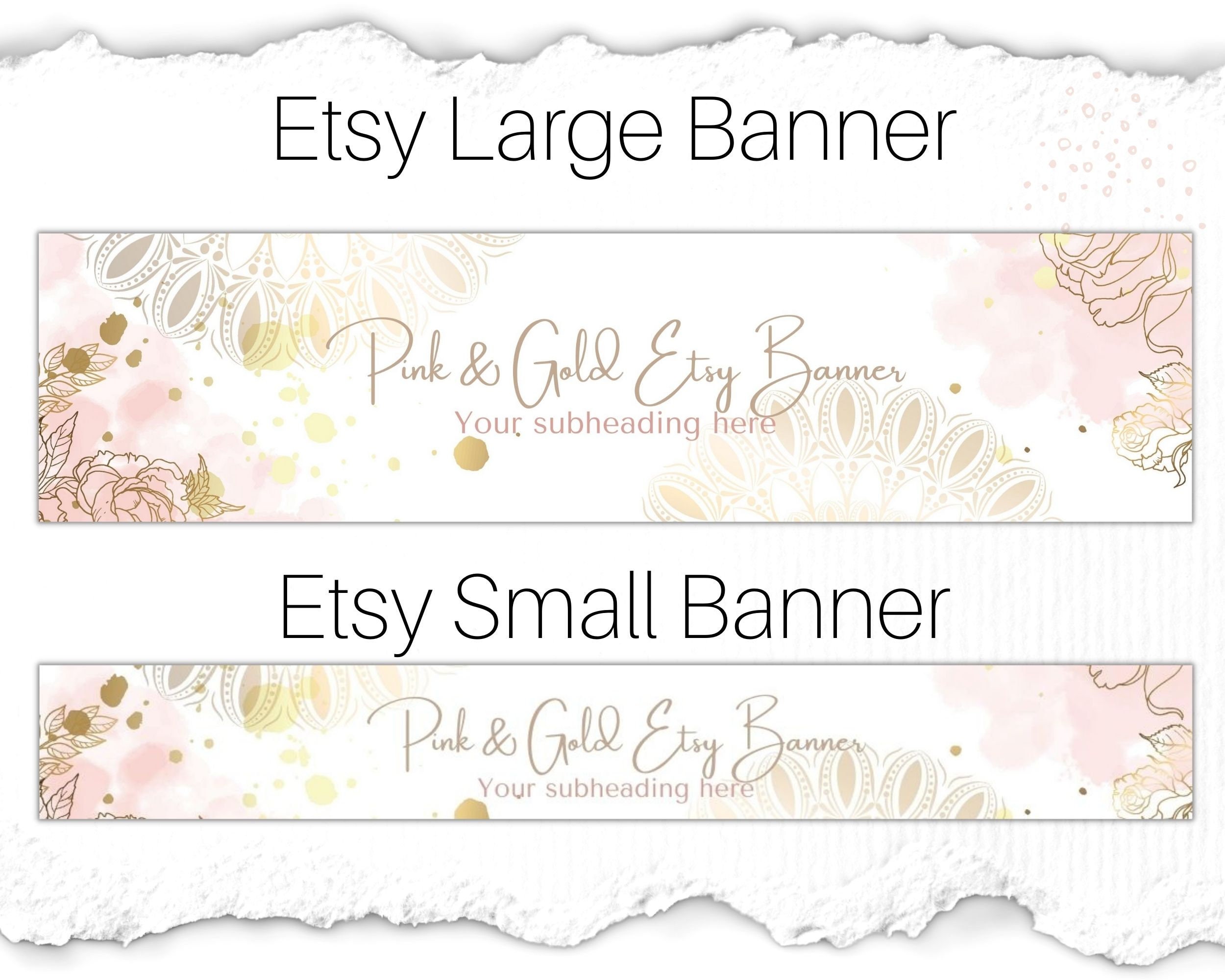 Pink Etsy Banner, Etsy Shop Banner, Etsy Banner Template, Selling on ...