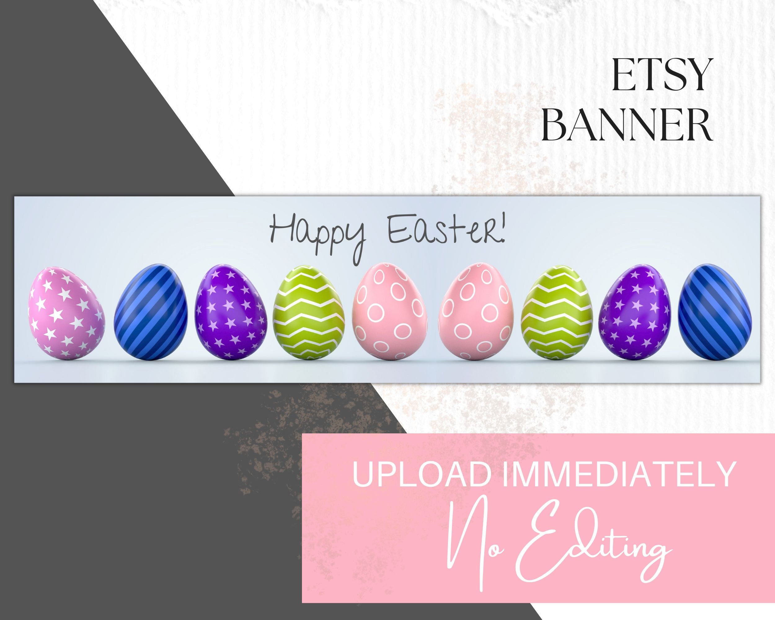 Easter Etsy Banner, Etsy Shop Banner Easter, Easter Shop Cover, Selling ...