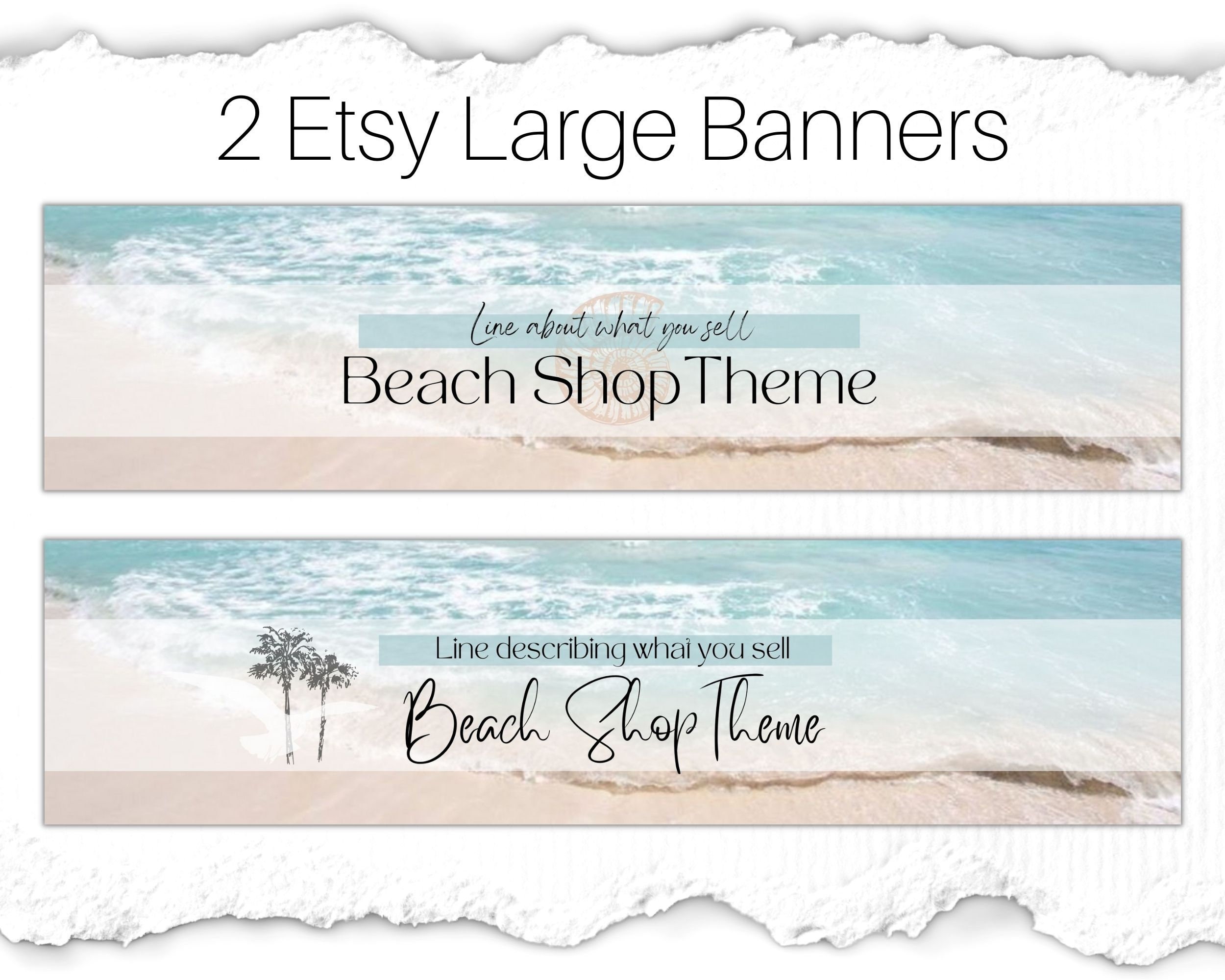 Etsy Shop Banner, Beach Etsy Banner, Selling on Etsy, Etsy Branding ...