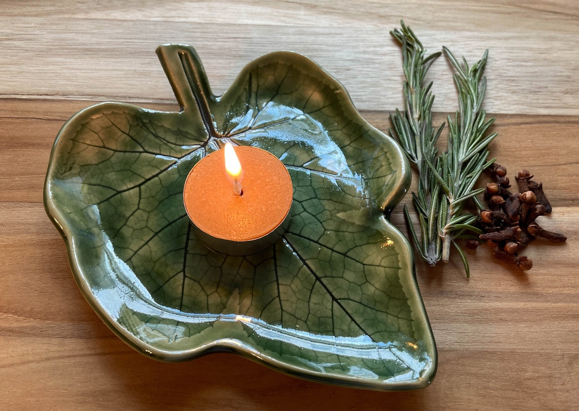Ceramic Leaf Plates - Etsy