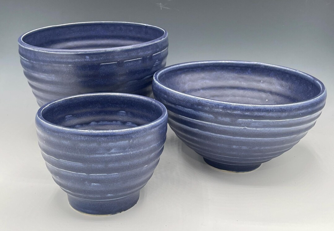 Wavy Trio Bowl Set - Etsy