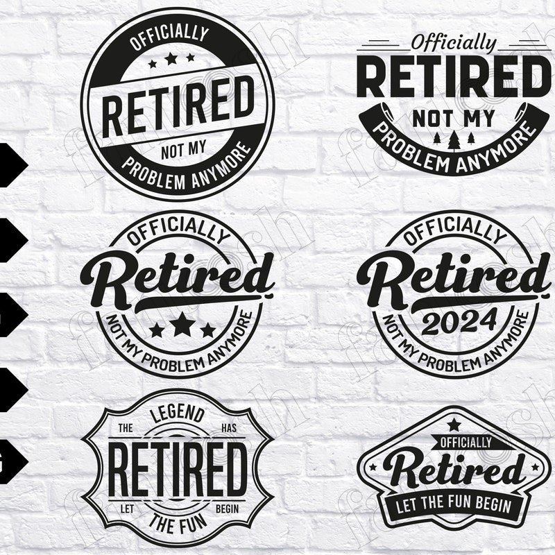 Retired Svg - Etsy