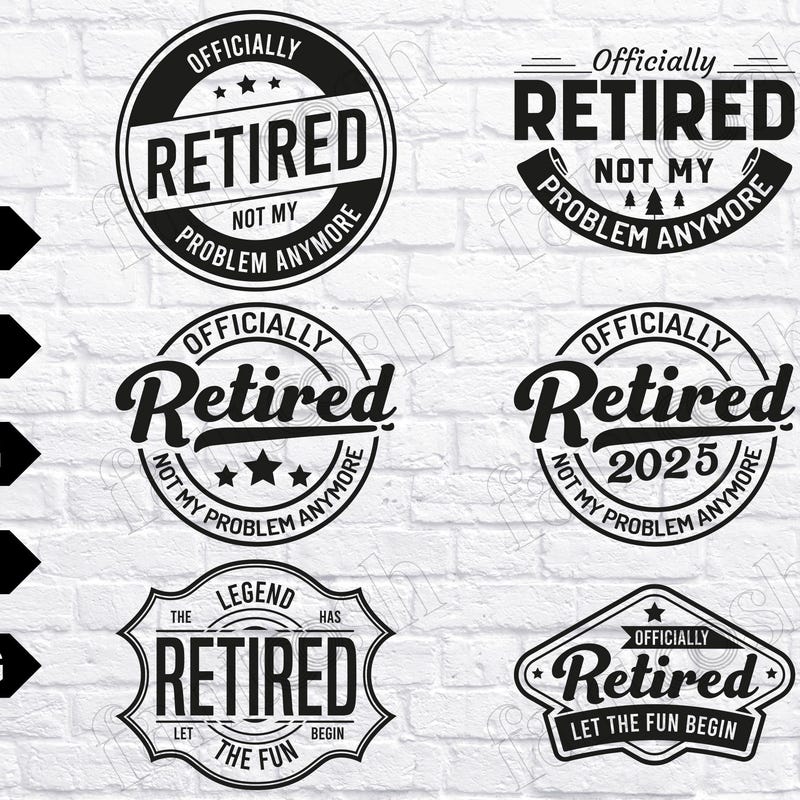 Retired Svg - Etsy