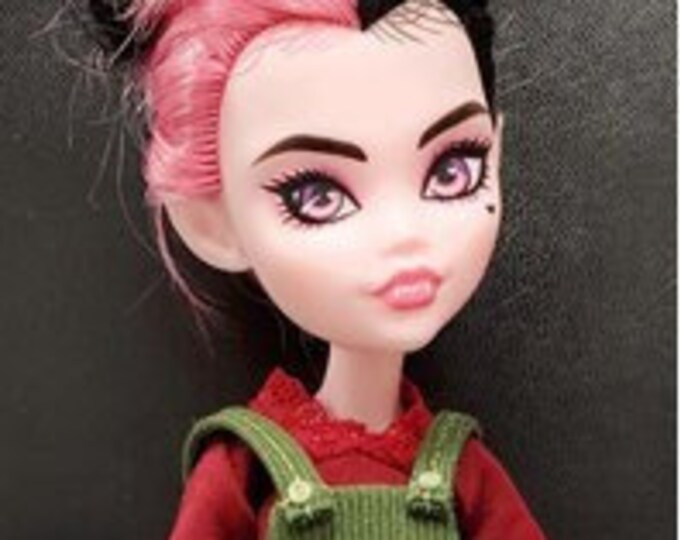 G3 Draculaura Monster High Doll Cottagecore Overalls Pattern PDF - Etsy