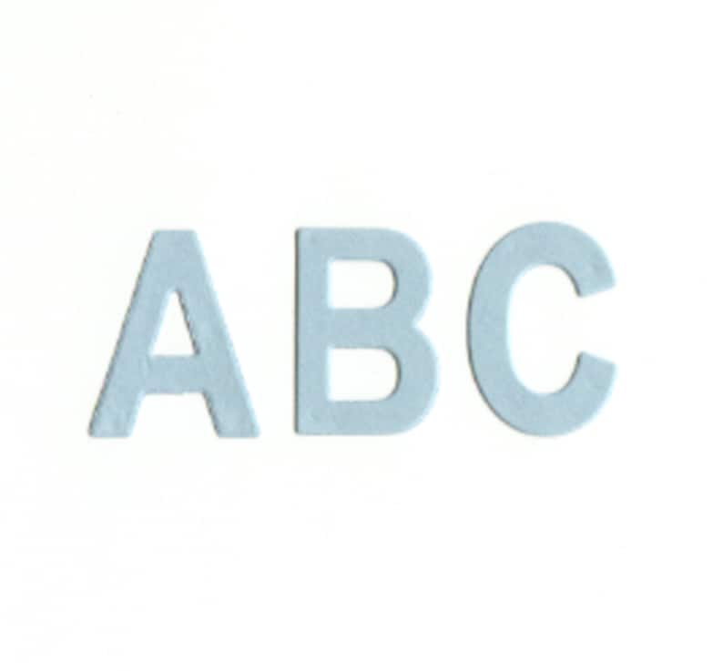 Light Blue Die Cut Letters - Etsy