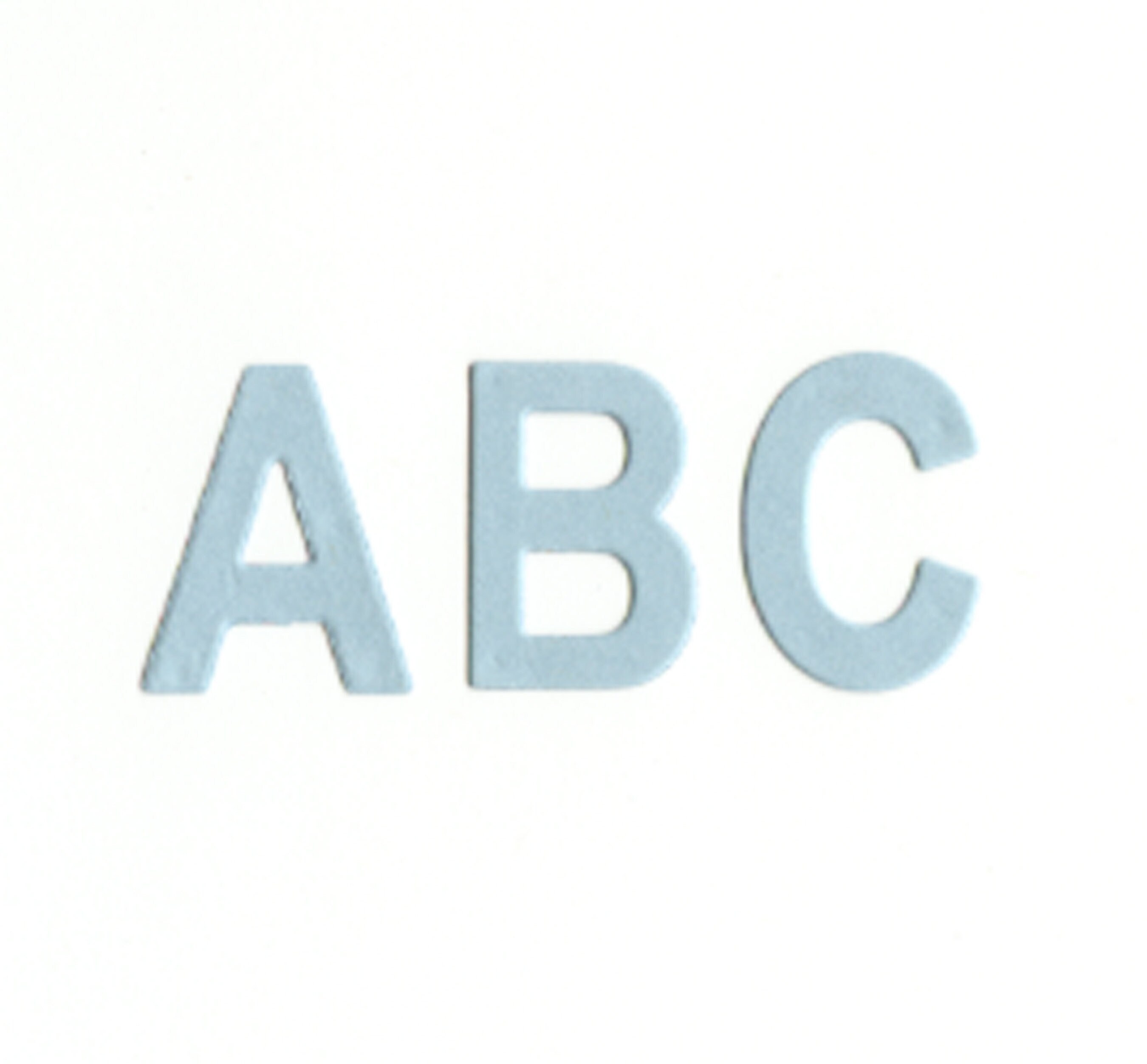 Light Blue Die Cut Letters - Etsy