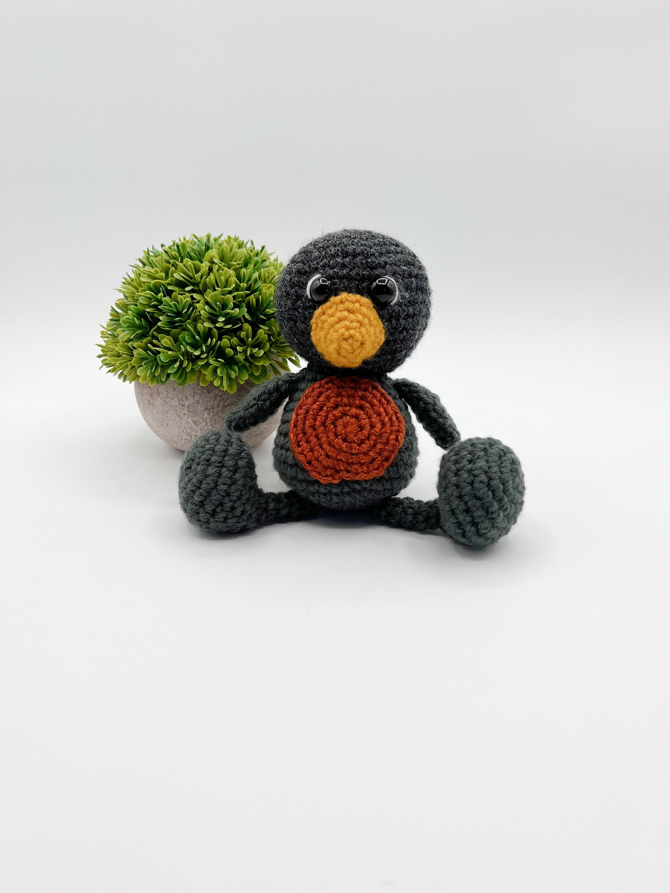 CROCHET PATTERN Crochet Robin Amigurumi Robin Crochet Animal Pattern ...