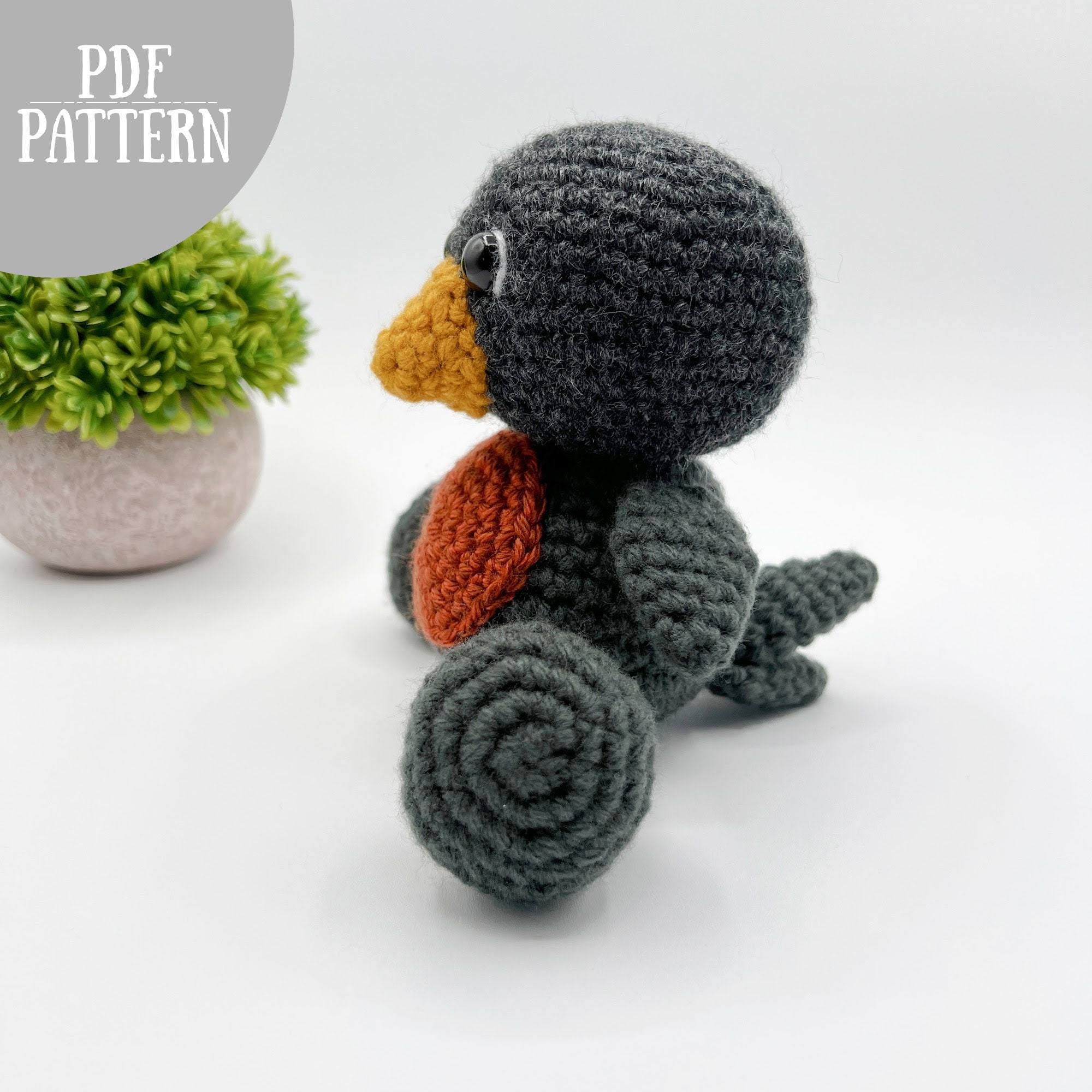 CROCHET PATTERN | Crochet Robin | Amigurumi Robin | Crochet Animal ...