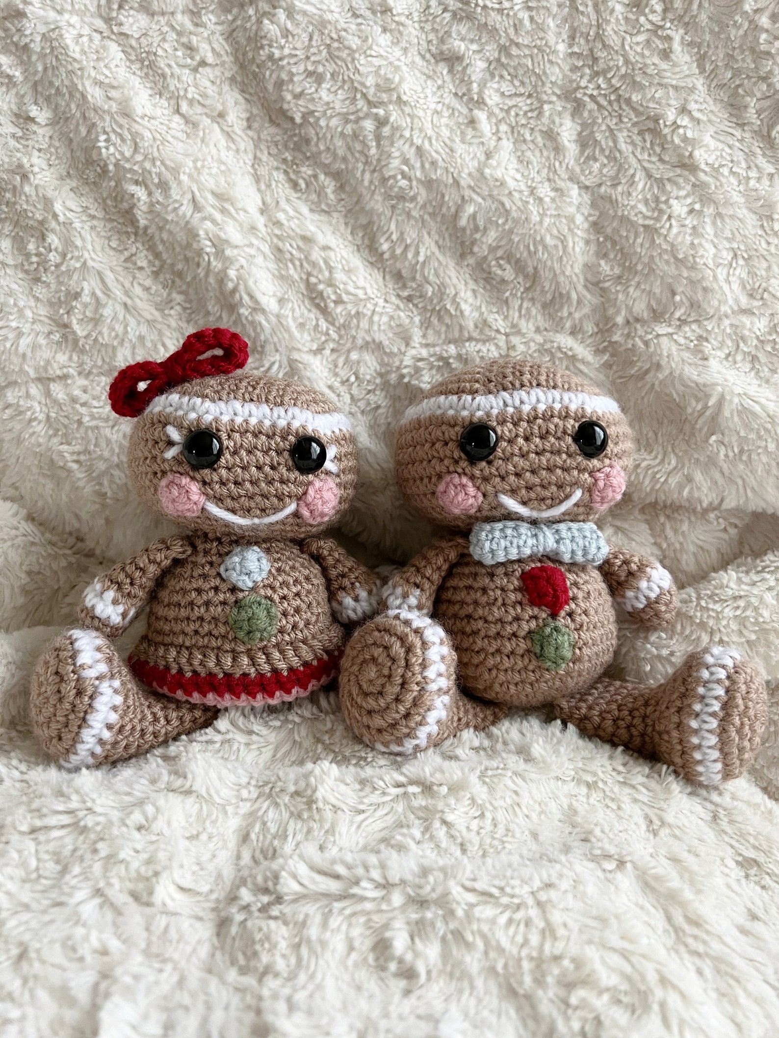 CROCHET PATTERN | Crochet Gingerbread Boy and Girl | Amigurumi ...