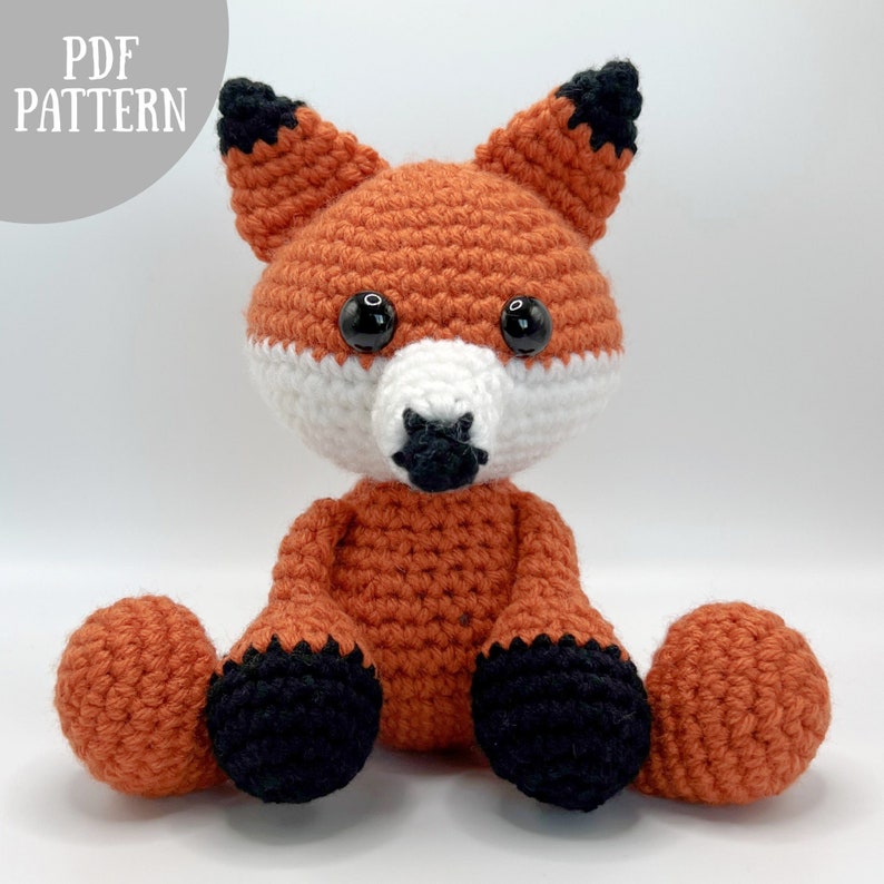 CROCHET PATTERN Crochet Fox Amigurumi Fox Crochet Animal Pattern ...