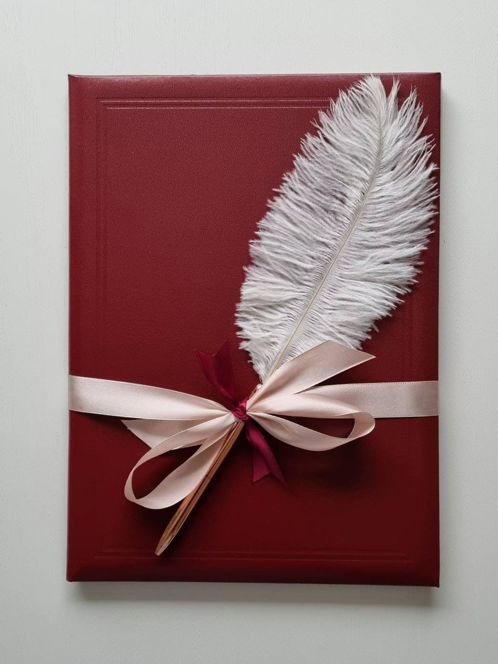 Pink Illustrated Nikkah Certificate A4 Luxury Hand Made Marriage ...