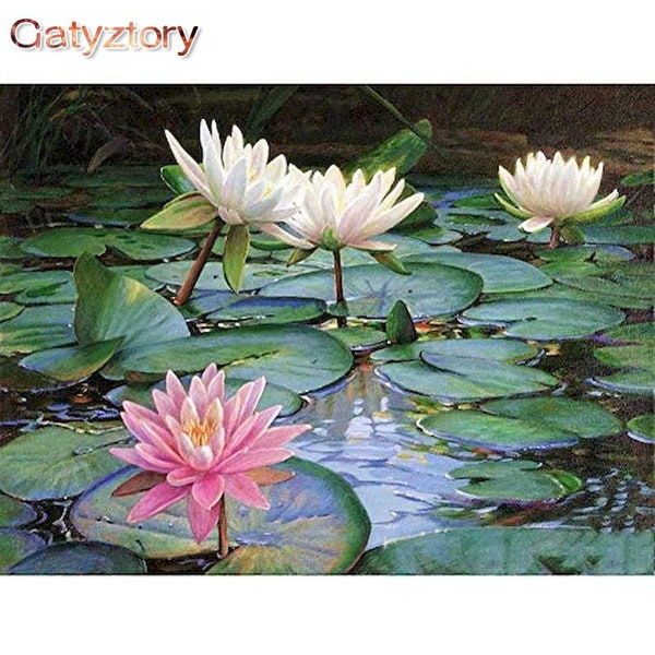 Lotus Paint by Number - Etsy