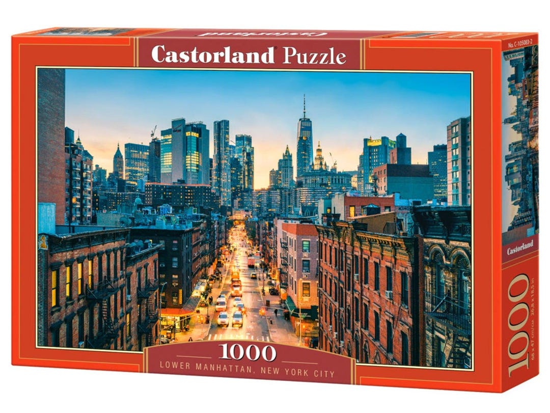 1000 Piece Jigsaw Puzzle, Lower Manhattan, New York City, NYC, City ...