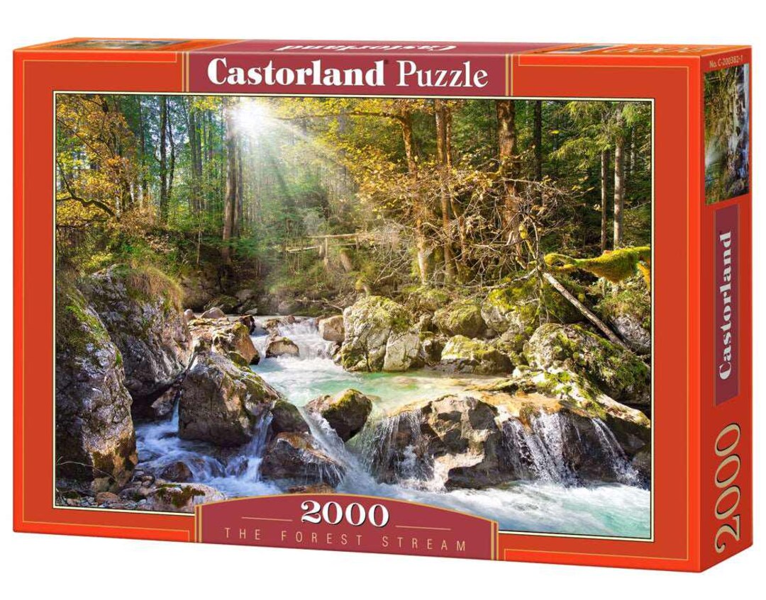 2000 Piece Jigsaw Puzzle, the Forest Stream, Mountain Stream, Nature ...